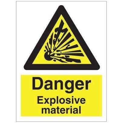 Sign IMO Danger Explosive material 107023 | Køb hos SikkerhedsGiganten – Sikkerhedsgiganten
