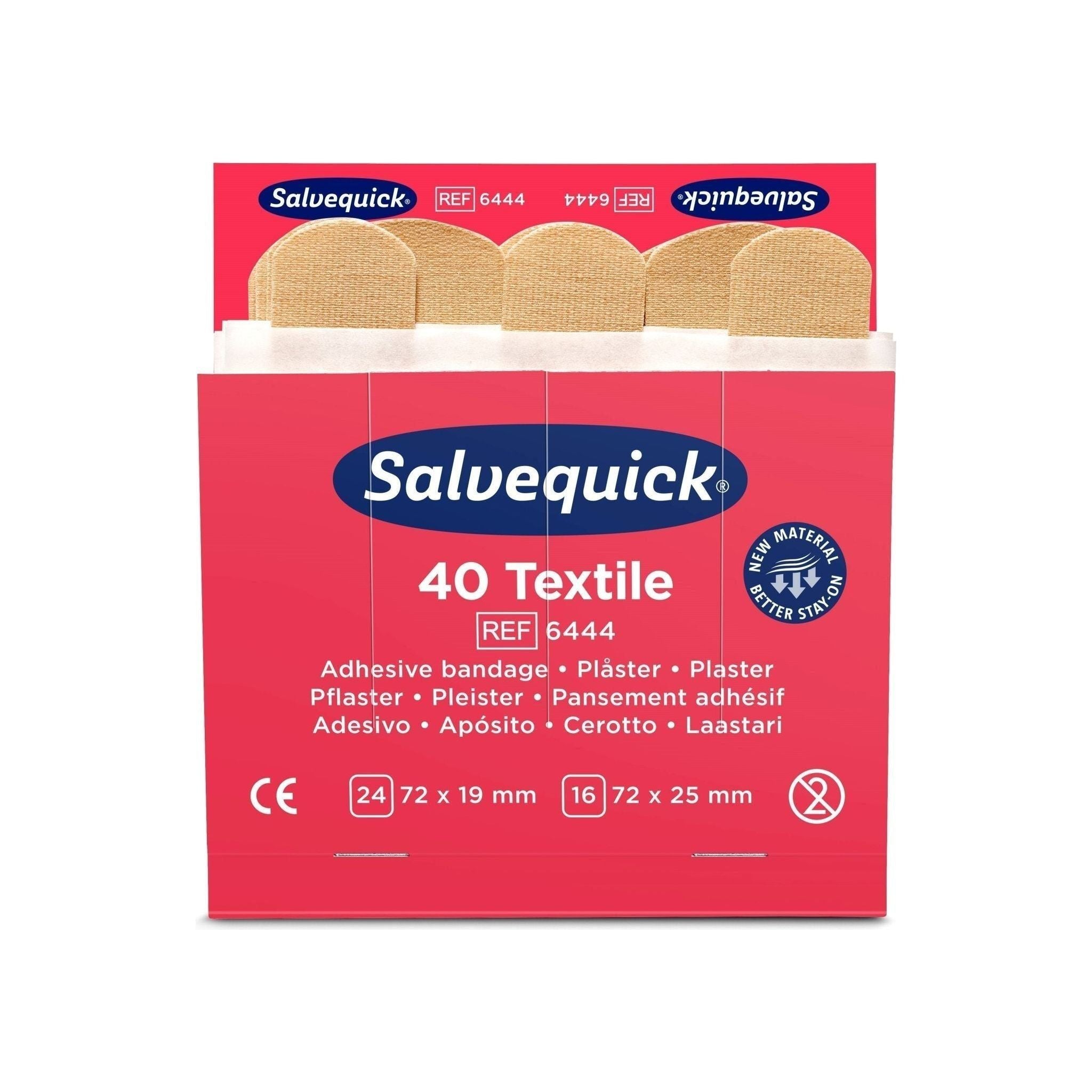 Cederroth tekstil plaster refill 6444 - 6 pakker x 40 stk | Køb hos ...