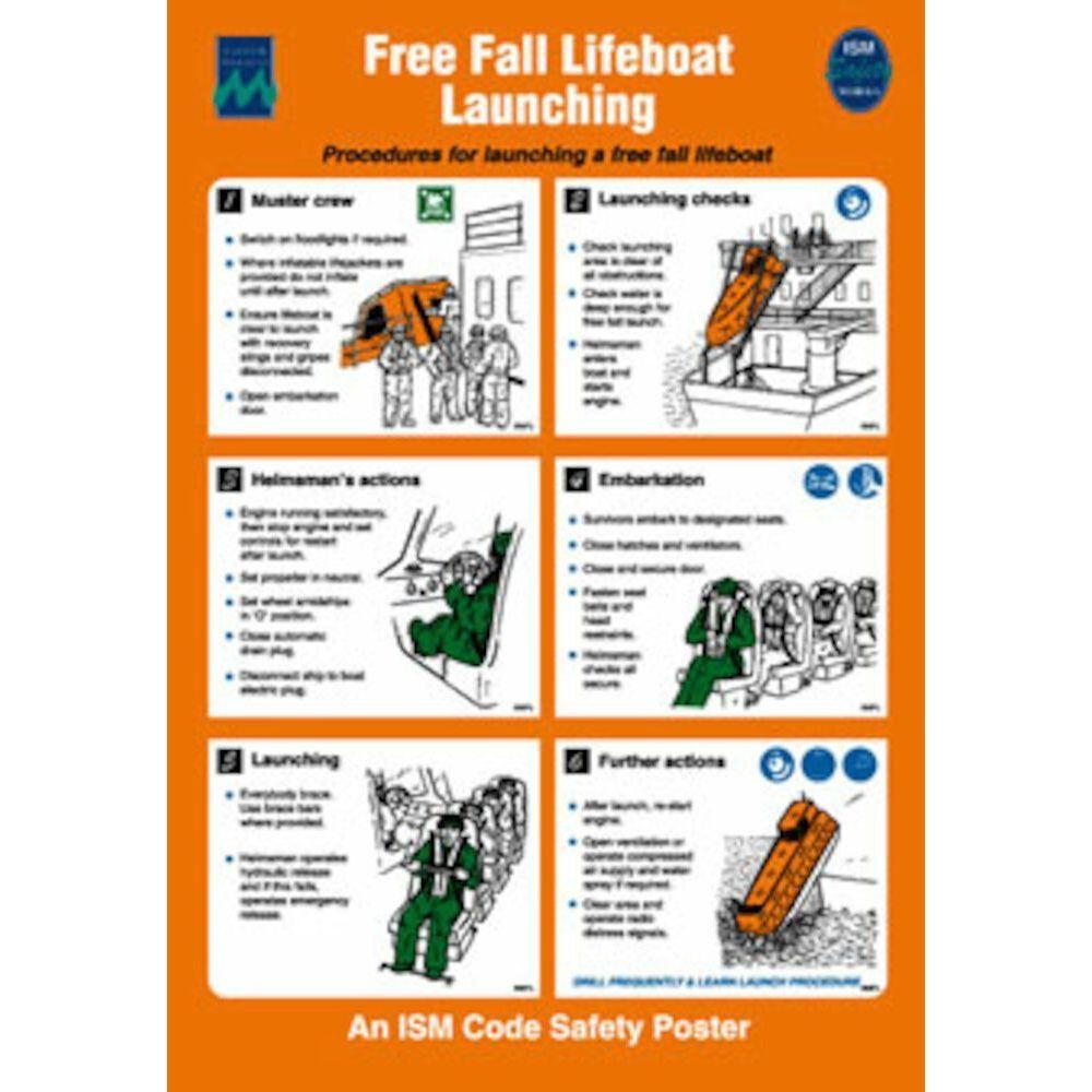 Sign IMO 1020 Free fall lifeboat launching 125213 | Køb hos ...