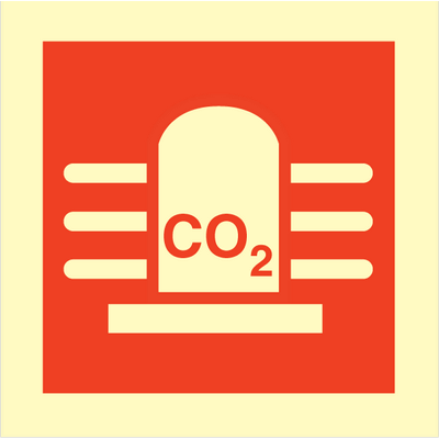 Sign IMO CO2 with rotating light 104314 | Køb hos SikkerhedsGiganten ...