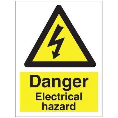 Sign IMO Danger Electrical hazard 107002 | Køb hos SikkerhedsGiganten ...