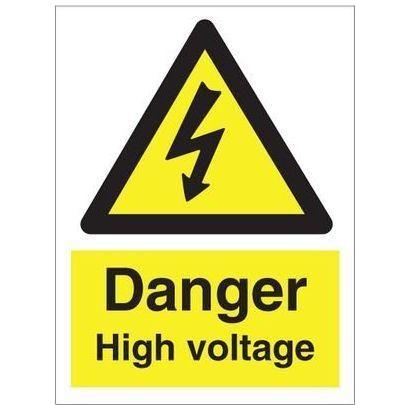 Sign IMO Danger High voltage 107034 | Køb hos SikkerhedsGiganten ...