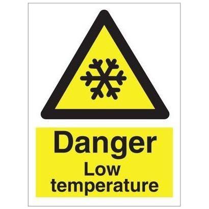 Sign IMO Danger low temperature 107014 | Køb hos SikkerhedsGiganten ...