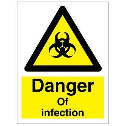 Sign IMO Danger of infection 107100 | Køb hos SikkerhedsGiganten ...