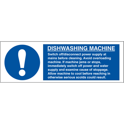 Sign IMO Dishwashing Machine 106221 | Køb hos SikkerhedsGiganten ...
