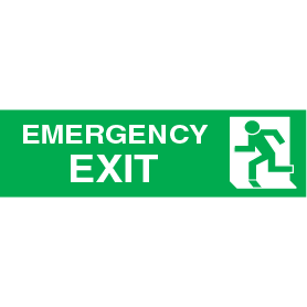 Sign IMO Emergency exit right 100024 | Køb hos SikkerhedsGiganten ...