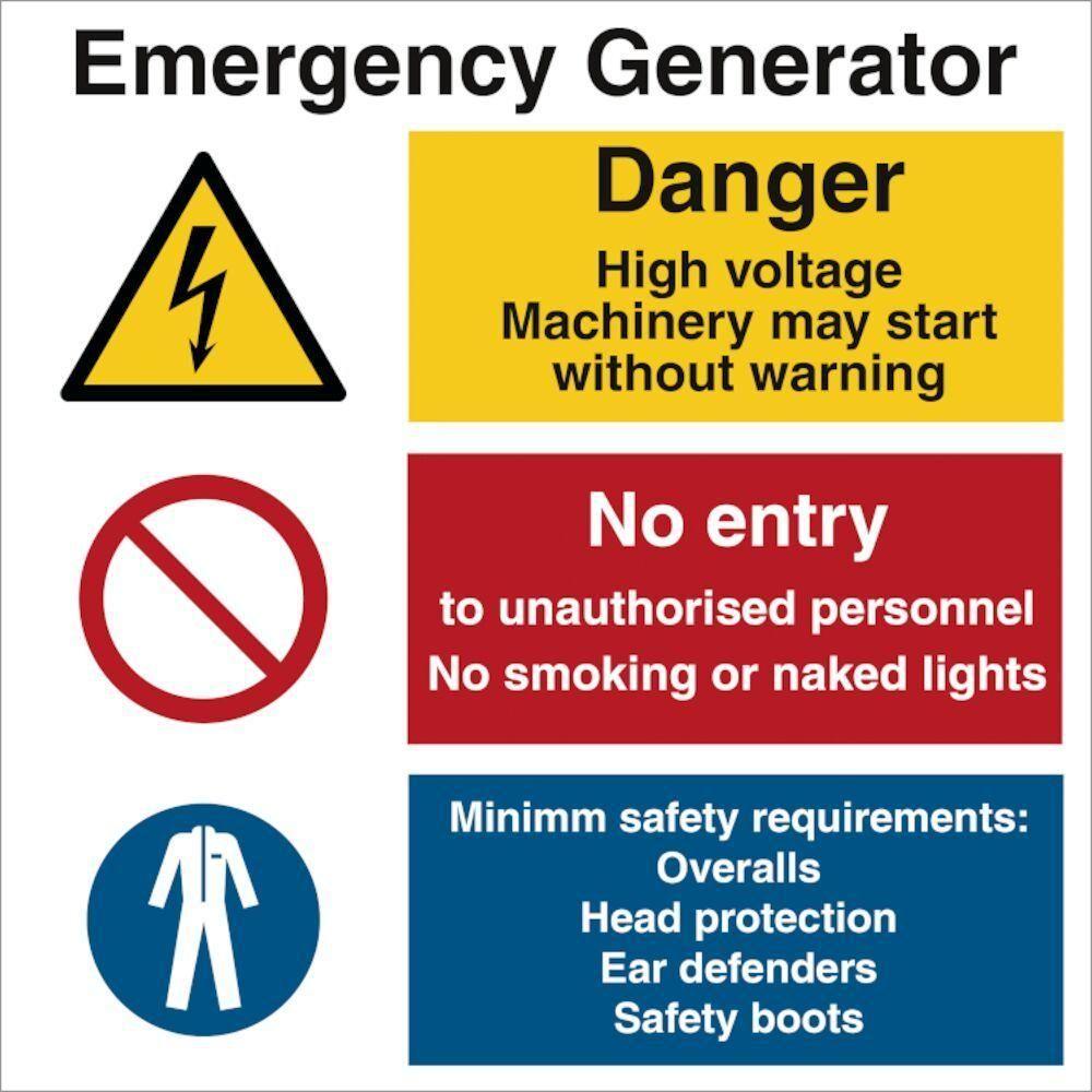 Sign IMO Emergency Generator | Køb hos SikkerhedsGiganten ...