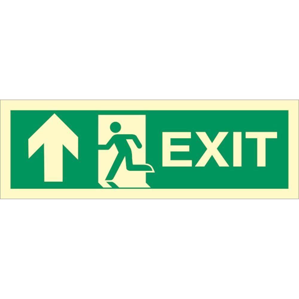 Sign IMO Exit left arrow up 100003 | Køb hos SikkerhedsGiganten ...