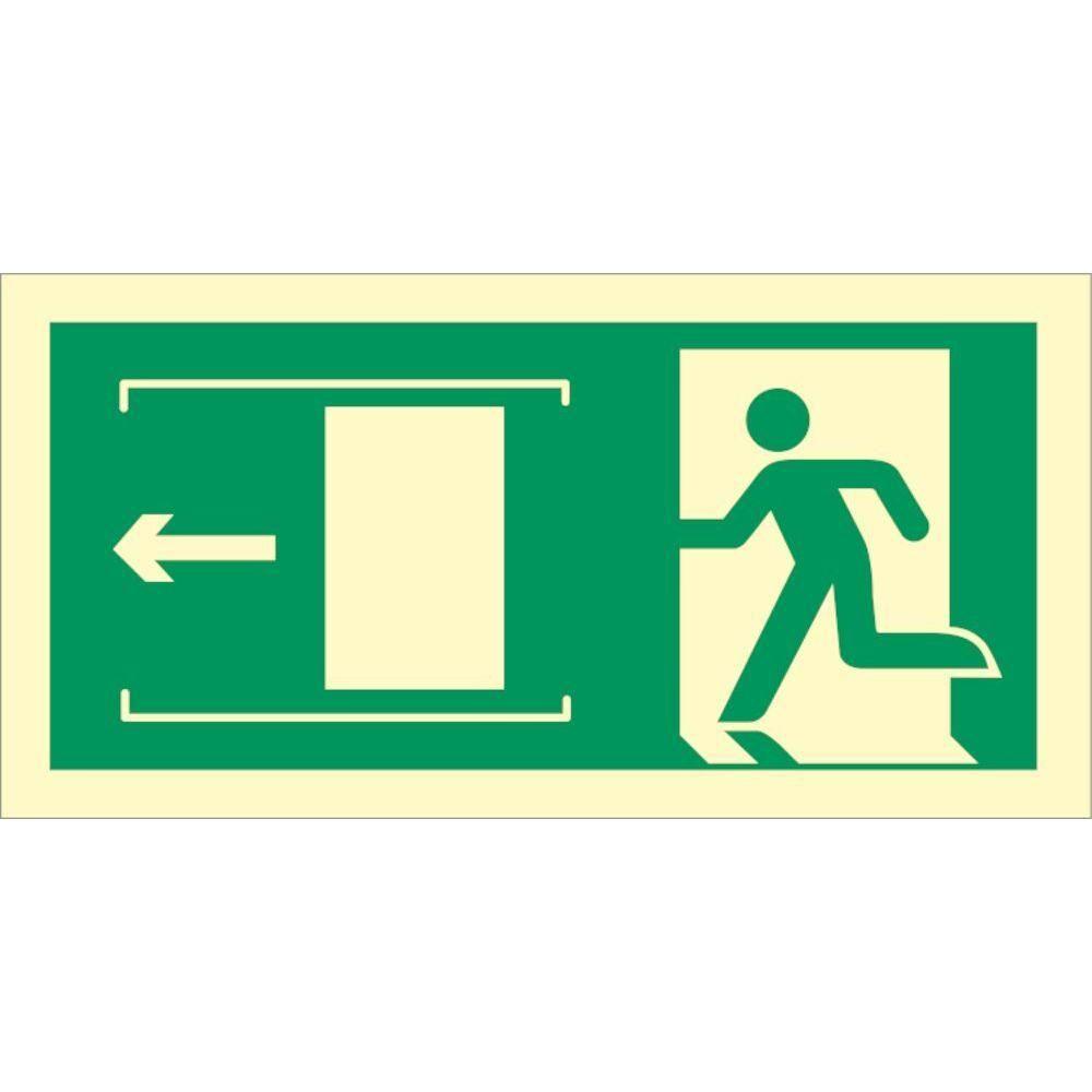 Sign IMO Exit left sliding door 100030 | Køb hos SikkerhedsGiganten ...