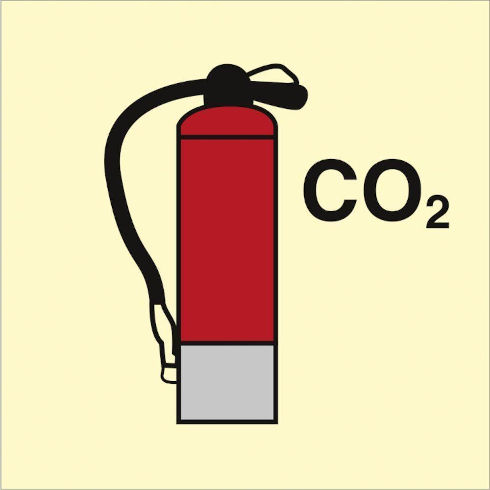 Sign IMO Fire Extinguisher CO2 104400 | Køb hos SikkerhedsGiganten ...