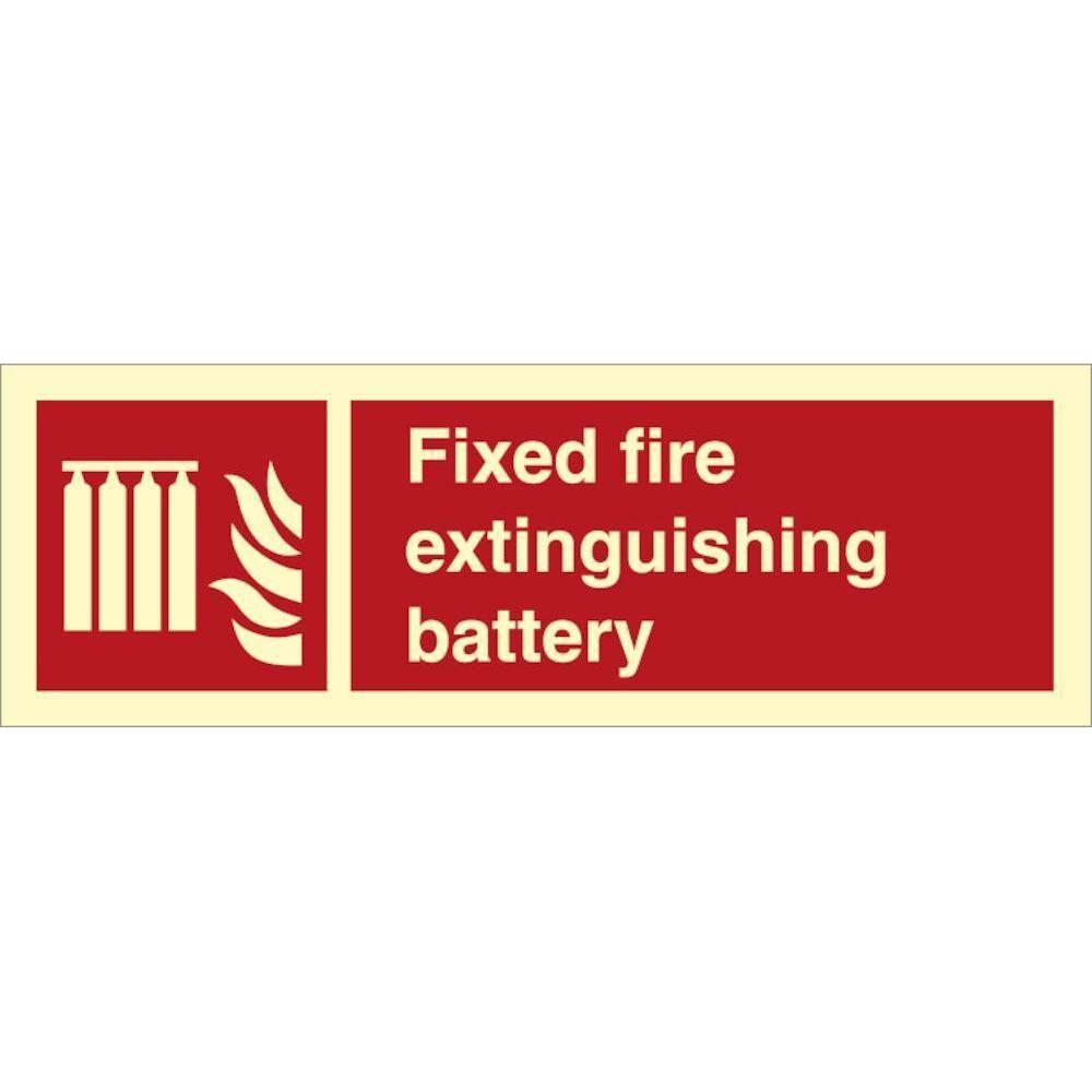 Sign IMO Fixed fire extinguishing battery 105009 | Køb hos ...