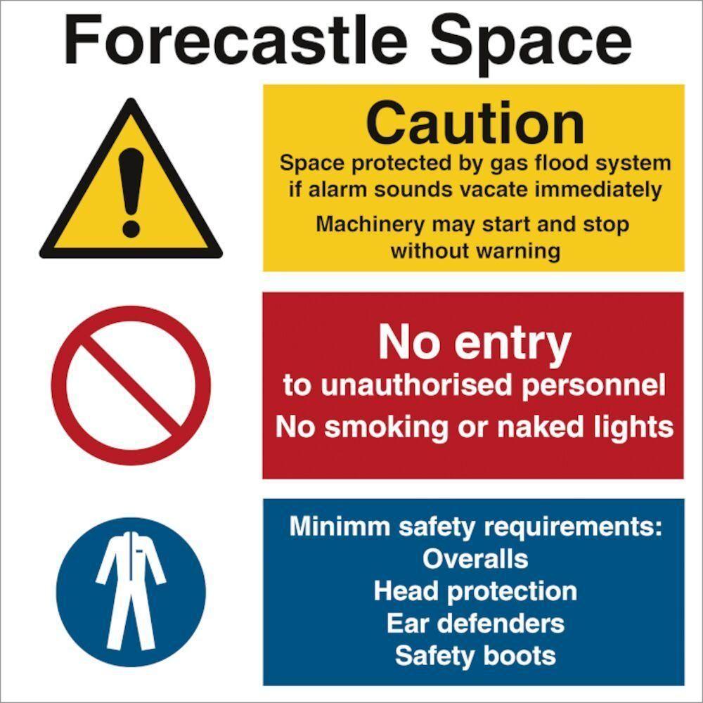 Sign IMO Forecastle Space | Køb hos SikkerhedsGiganten – Sikkerhedsgiganten
