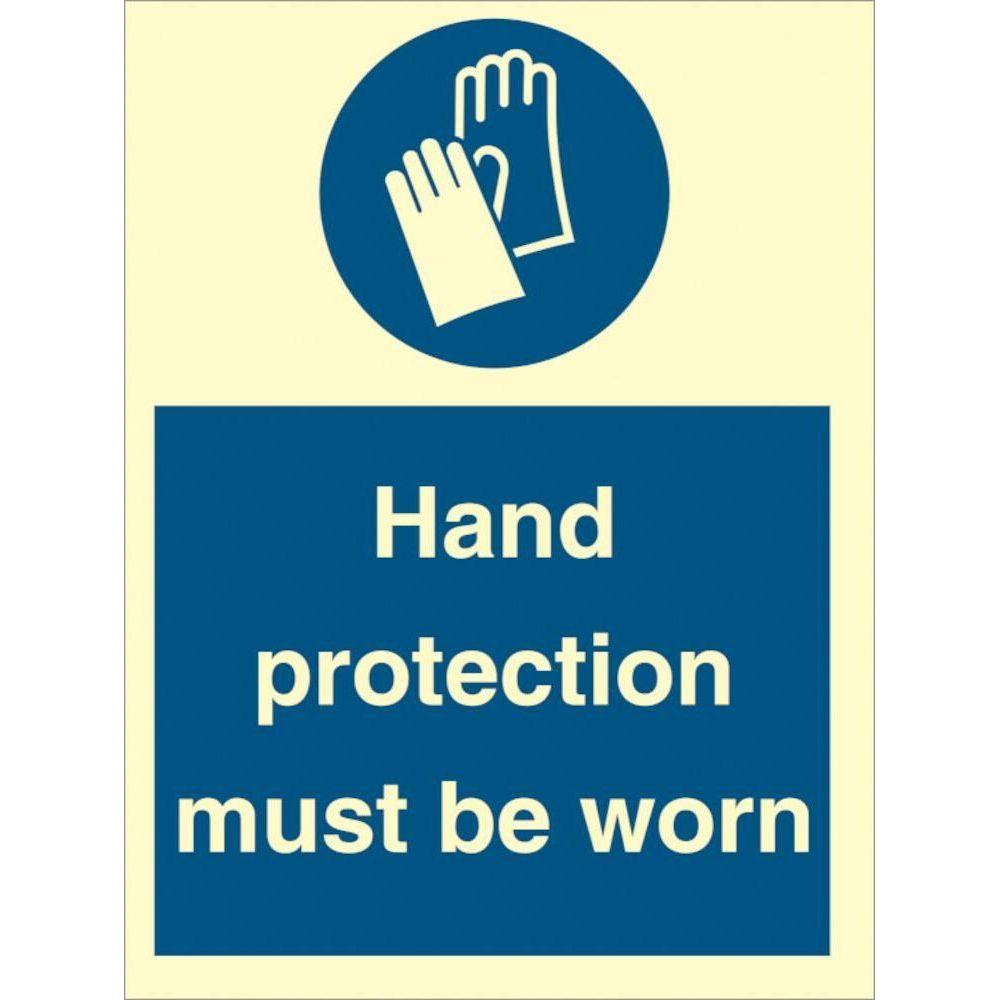 Sign IMO Hand protection must be worn 106025 | Køb hos ...