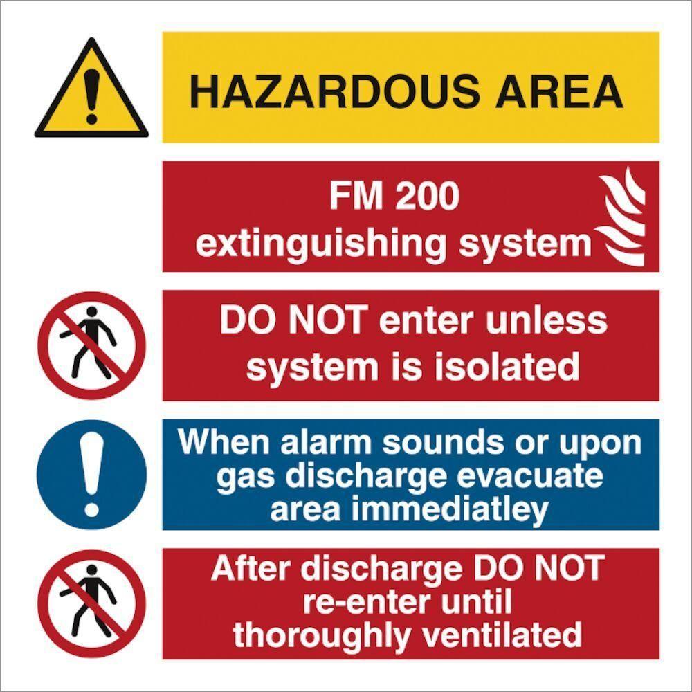 Sign IMO Hazardous area FM 200 | Køb hos SikkerhedsGiganten ...