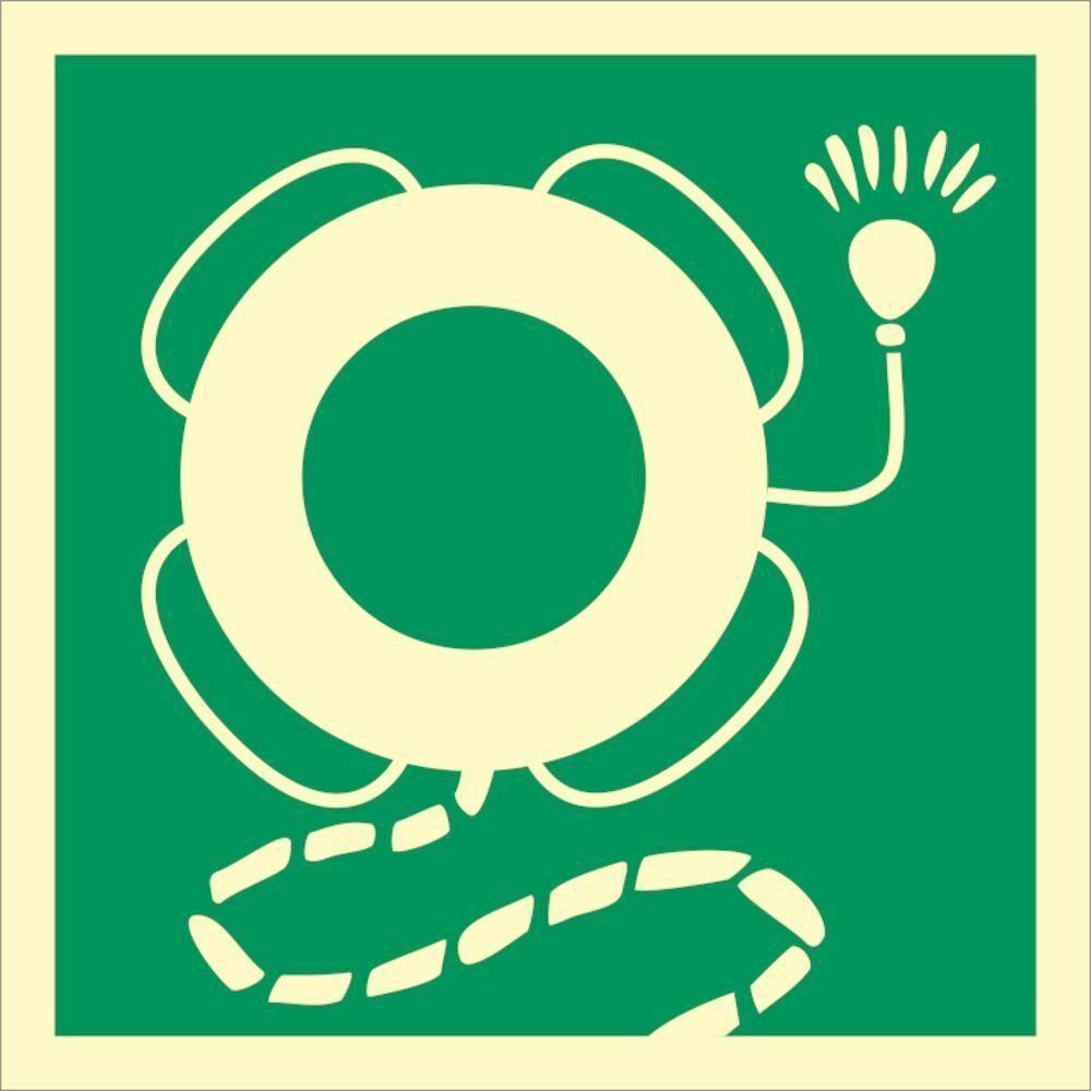 Sign IMO Lifebuoy with line and light | Køb hos SikkerhedsGiganten ...