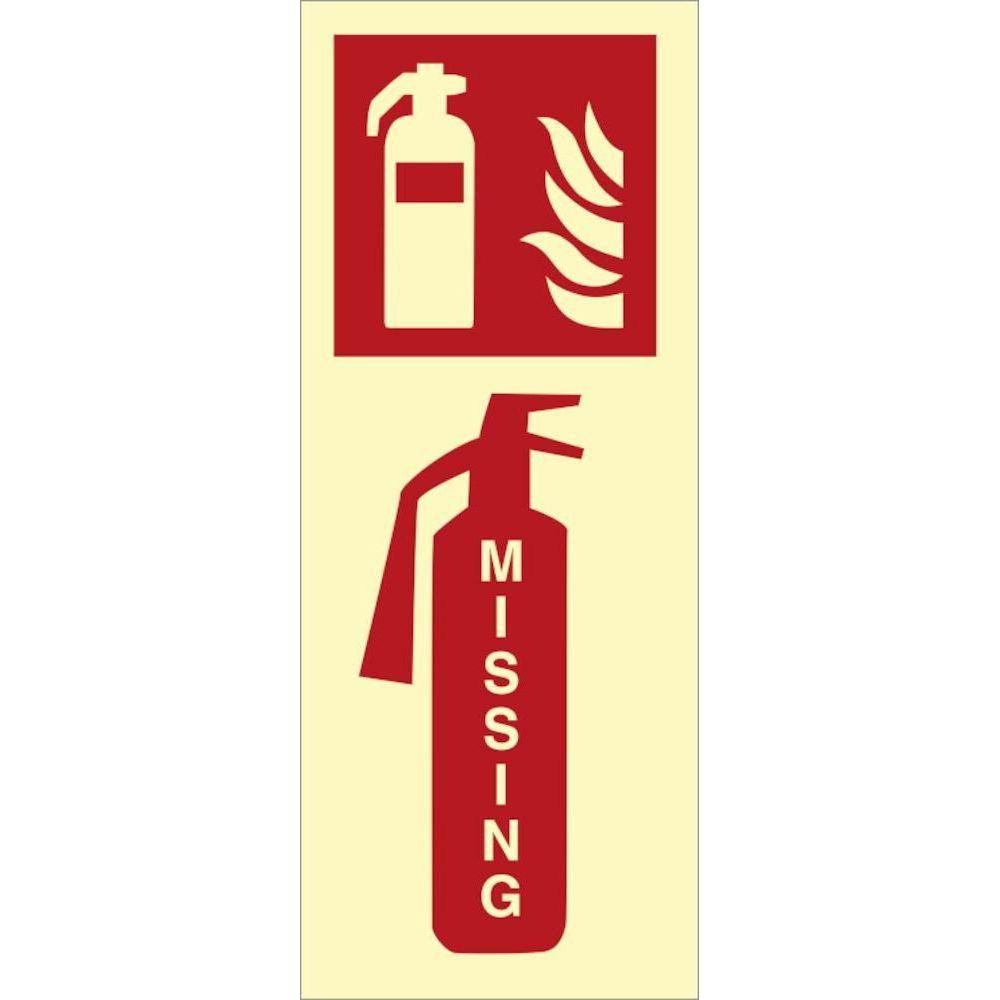 Sign IMO Missing extinguisher | Køb hos SikkerhedsGiganten ...