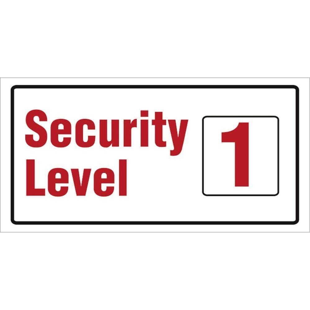 Sign IMO Security level 1 | Køb hos SikkerhedsGiganten – Sikkerhedsgiganten