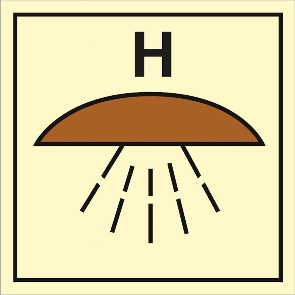 Sign IMO Space protected by halon fire extinguishi | Køb hos ...