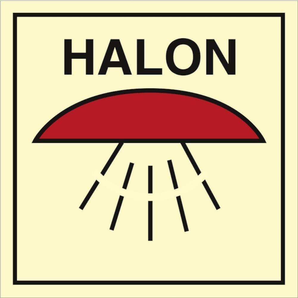 Sign IMO Space protected by halon | Køb hos SikkerhedsGiganten ...