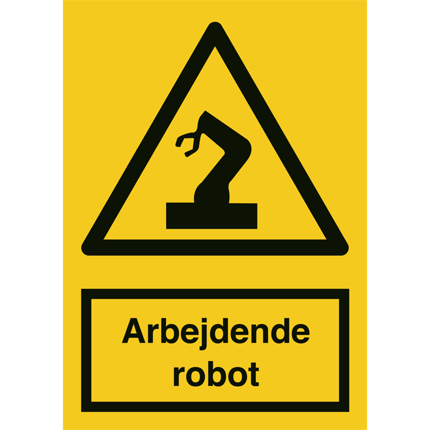 Sign Working robot A343 – Sikkerhedsgiganten