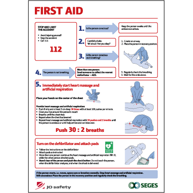 Skilt FIRST AID Sign 401679 | Køb hos SikkerhedsGiganten ...