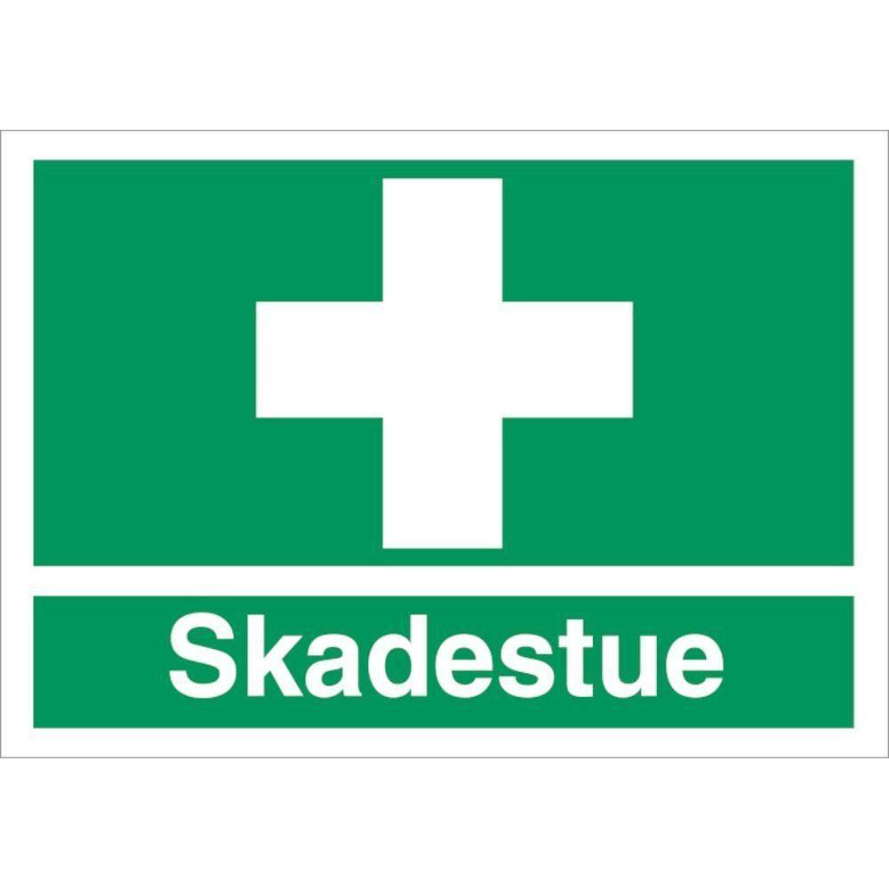 Skilt Skadestue | Køb hos SikkerhedsGiganten – Sikkerhedsgiganten